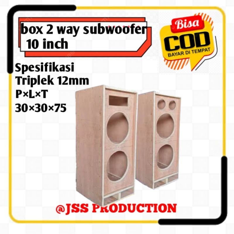 Jual Box Speaker 10 inch double 2 way bahan 12mm | Shopee Indonesia