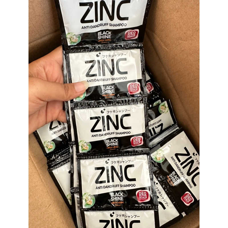 Jual Shampoo ZINC Black Shine renteng isi 12sachet ( 12 x 10ml ...