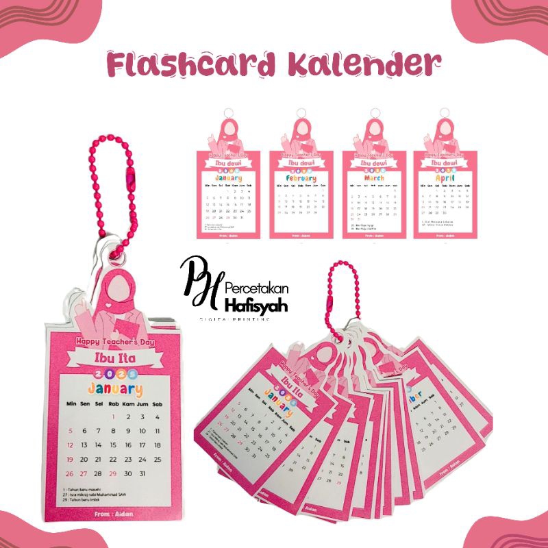 Jual FLASHCARD KALENDER UNIK | Shopee Indonesia