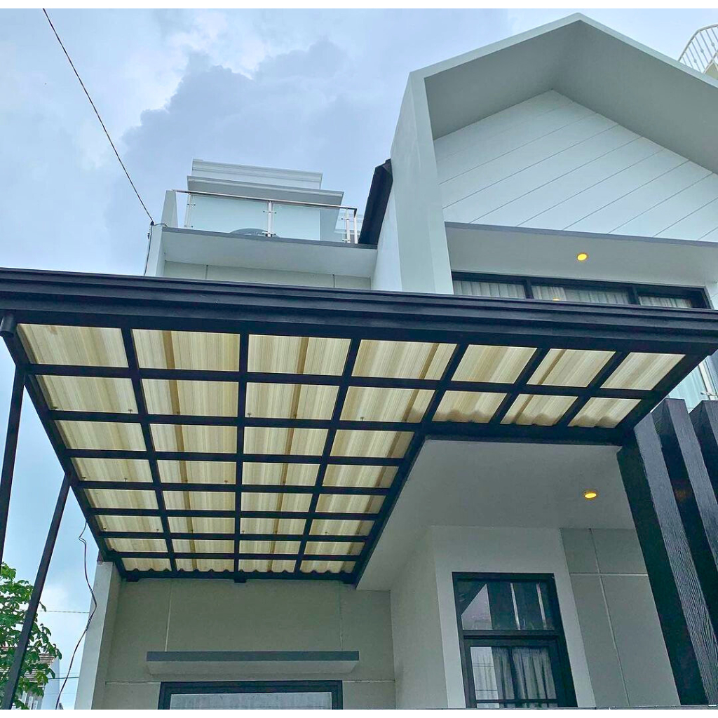 Jual Kanopi Bajaringan Atap Alderon Single Layer | Shopee Indonesia