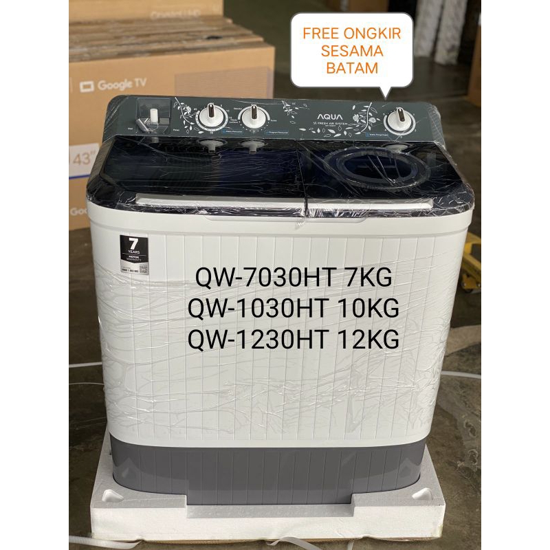 Jual BATAM - AQUA 1030HT 10kg | 9030HT 9kg | 8030HT 8kg | 7030HT 7kg MESIN CUCI MANUAL 2 TABUNG ...