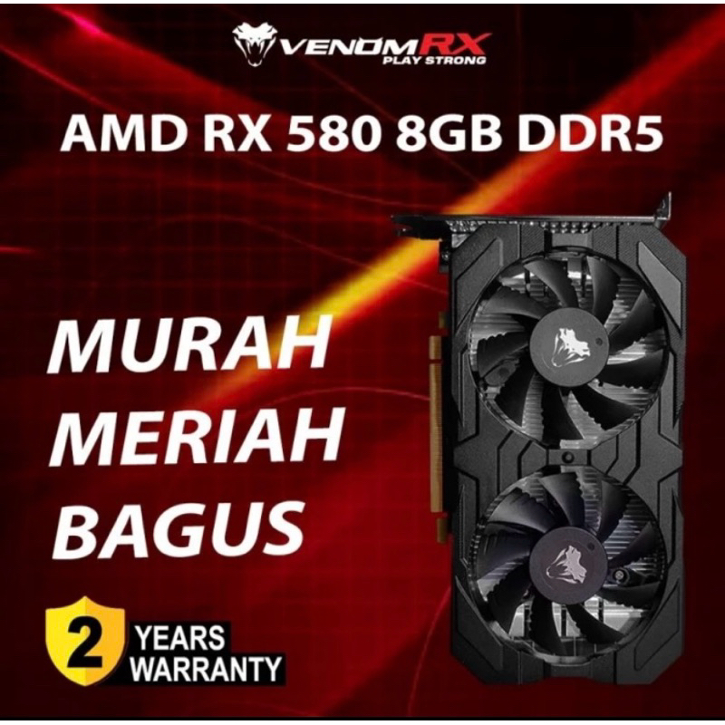 Jual VGA VenomRX 580 8GB 2048SP GDDR5 256Bit | Shopee Indonesia