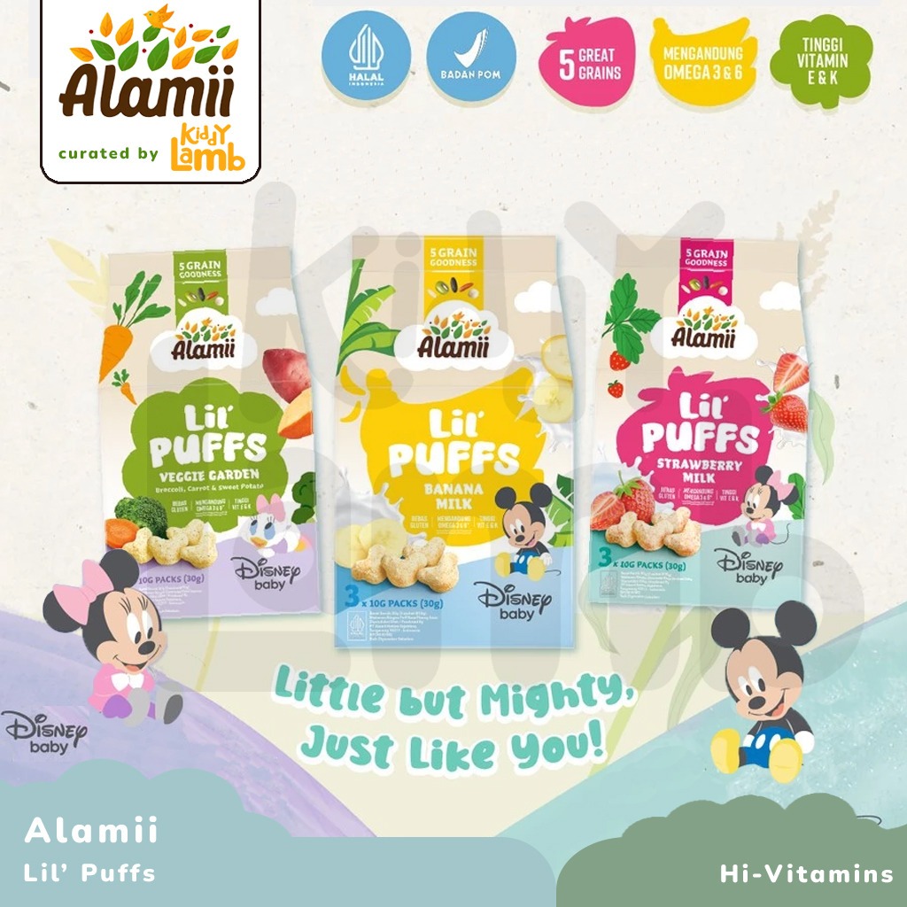 Jual Alamii Lil' Puffs Disney Limited Edition / Snack Sehat Anak Bayi ...
