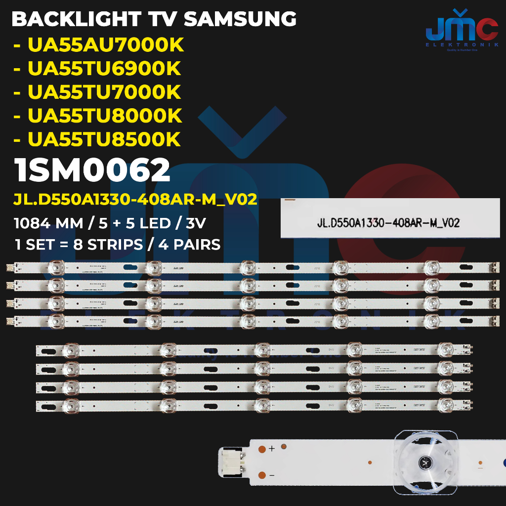 Jual Backlight TV SAMSUNG 55 Inch UA55TU7000K UA55AU7000K UA55AU7000 UA55TU8000K UA55TU8500 ...