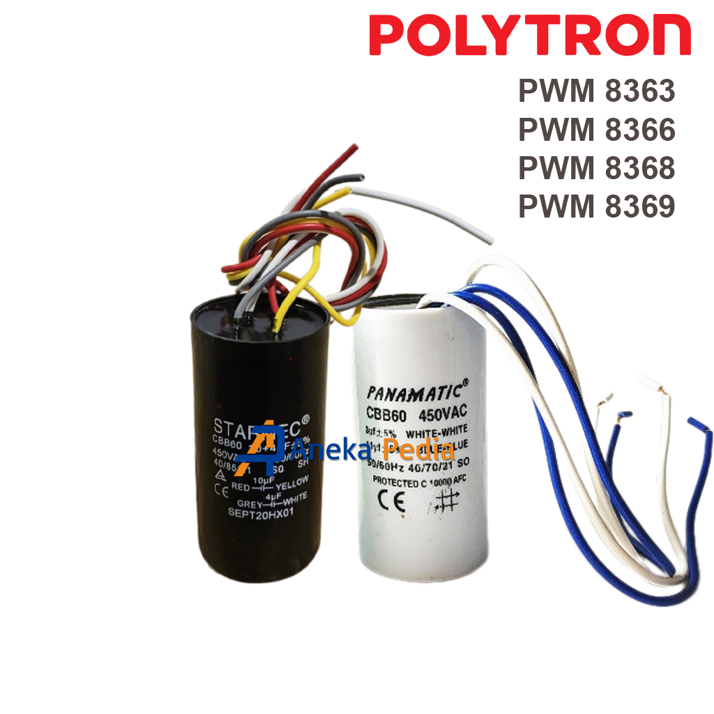Jual 4+10 uF Kapasitor POLYTRON 8 Kg PWM 8363 8366 8368 8369 CAPACITOR ...