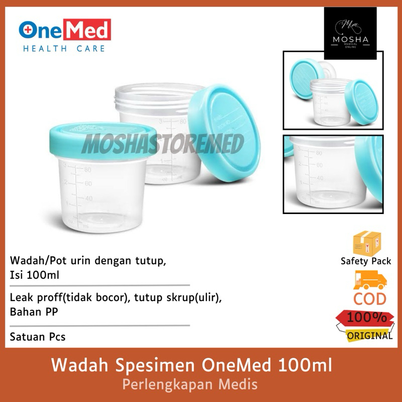 Jual ONEMED-Specimen Container/Wadah Spesimen 100ML | Shopee Indonesia