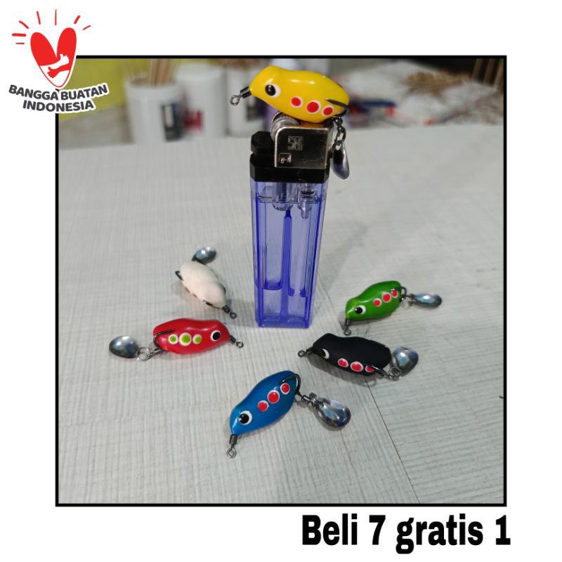 Jual Soft frog 2,5 cm SLIM KILLER ' Anti Mocel 'Pangeran Soft Frog ...
