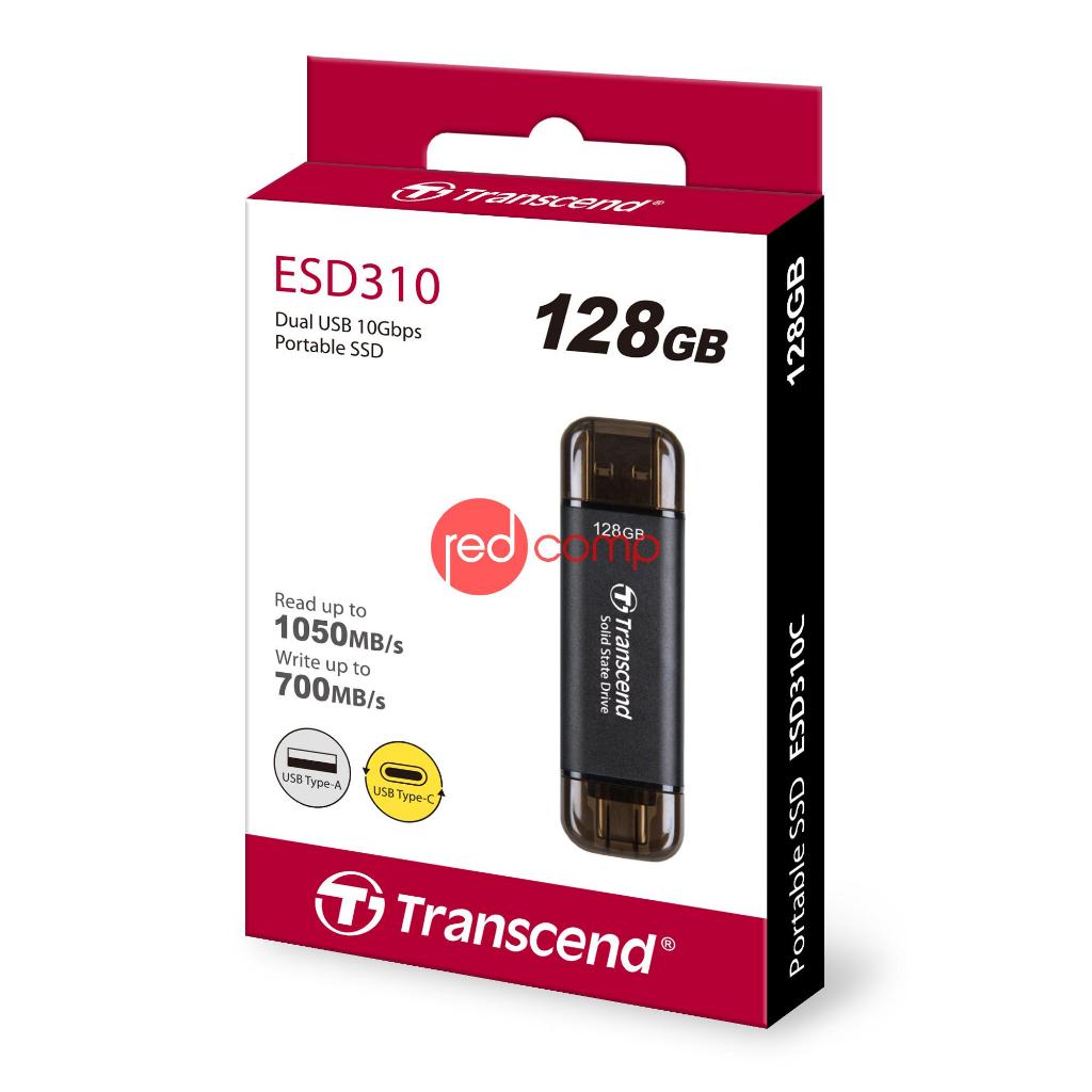 Jual Transcend External SSD 128GB ESD310C USB 10Gbps Type C/A | Shopee ...