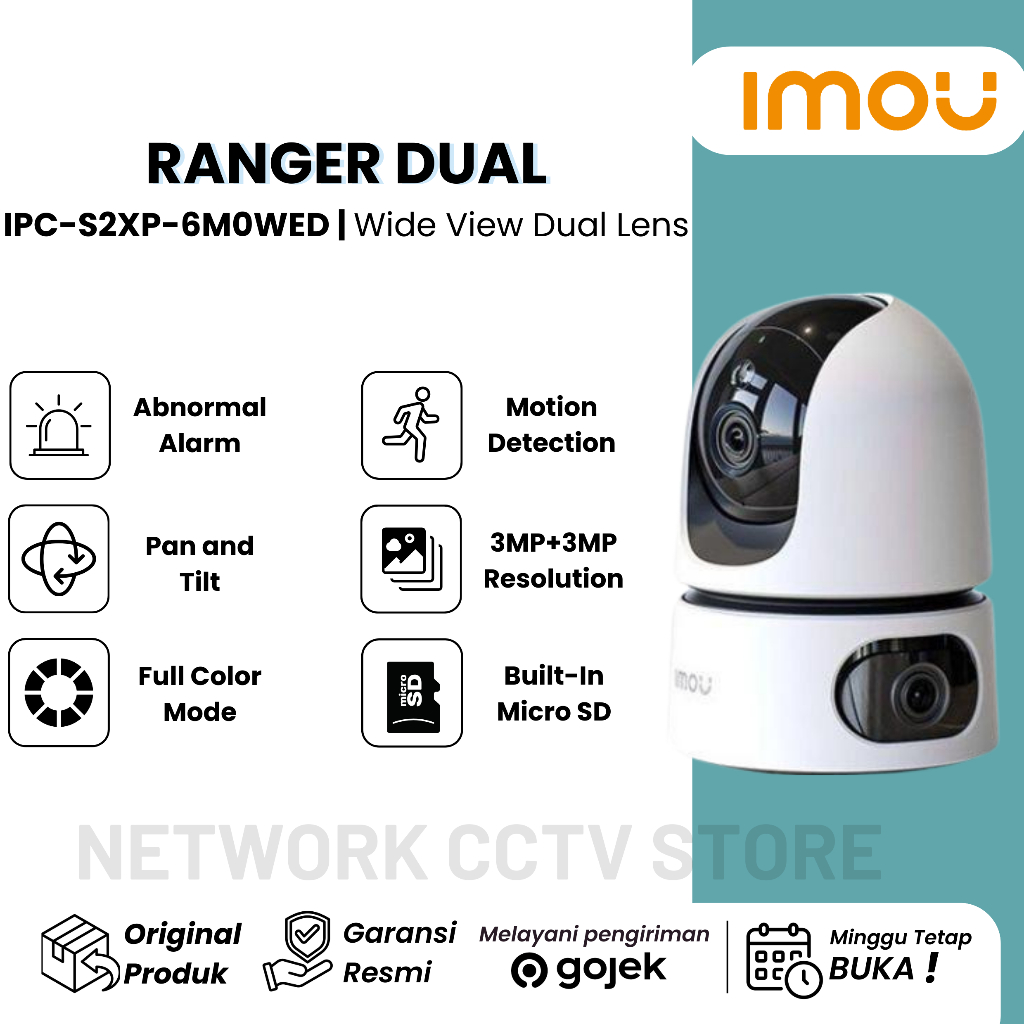 Jual IP CAMERA IMOU RANGER DUAL 6MP 3MP+3MP SMART WIFI CAMERA | Shopee ...