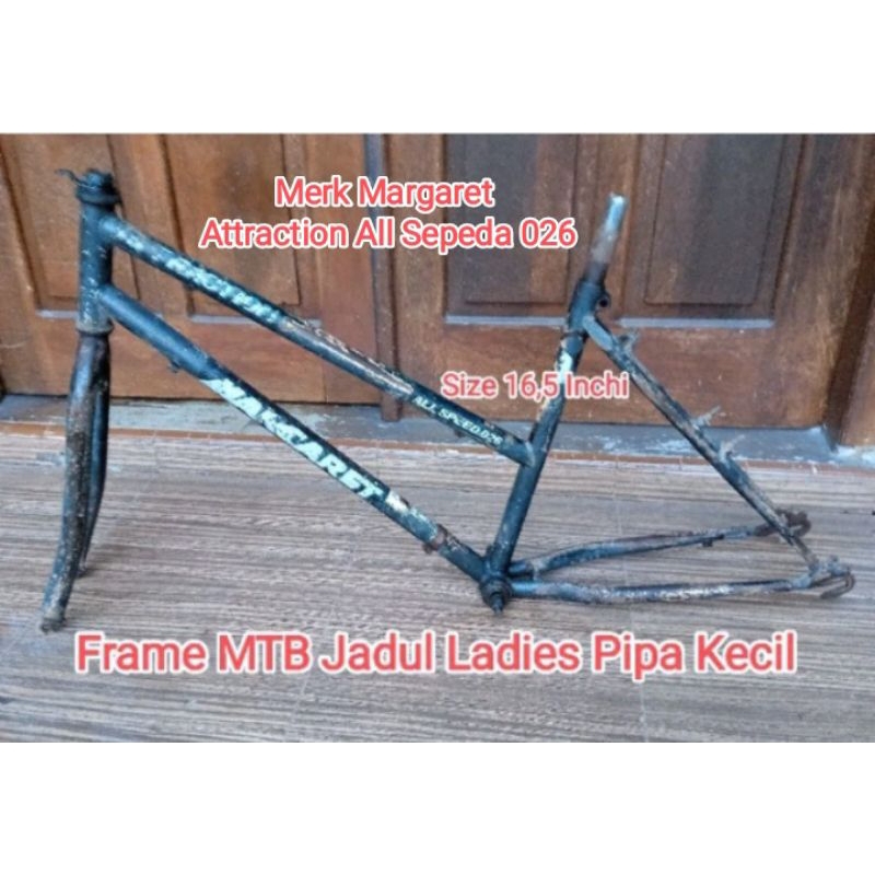 Jual Frame MTB Jadul Ladies Merk Margaret Roda 26 | Shopee Indonesia