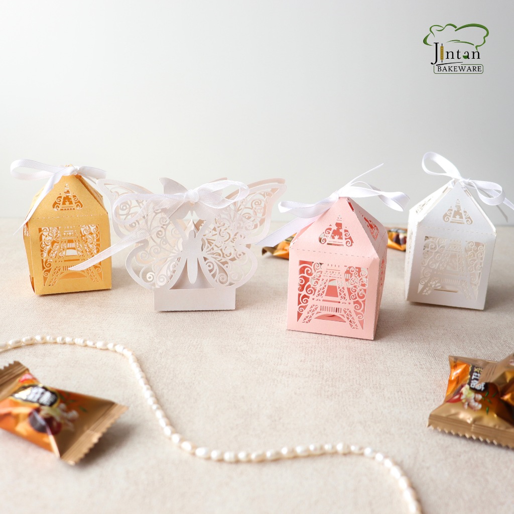 Jual JINTAN BAKEWARE Souvenir Gift Box Small Laser Cutting Parisian ...