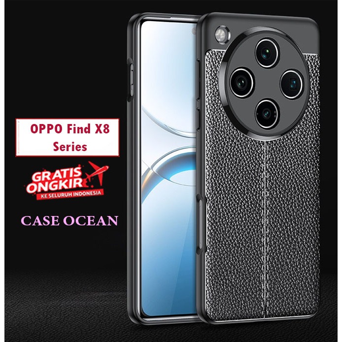 Jual OPPO Find X8 Pro Soft Case Casing Cover Texture Leather Premium ...