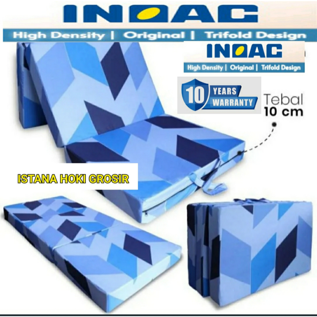 Jual Kasur Busa Lipat 3 INOAC / Matras Lipat INOAC Bergaransi PREMIUM ...