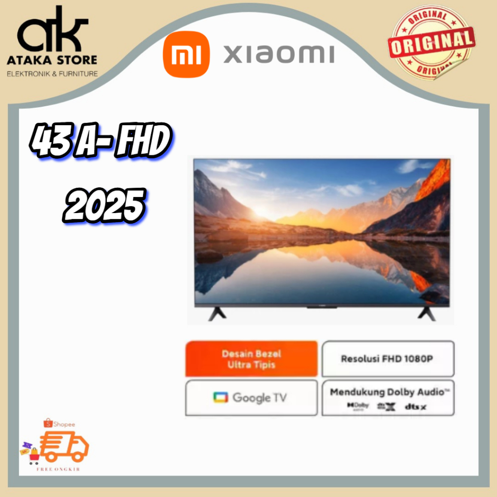Jual LED TV Xiaomi ANDROID TV 43 A FHD TV Xiomi Android 11 Xiaomi TV 43 Inch G0gle TV | Shopee ...