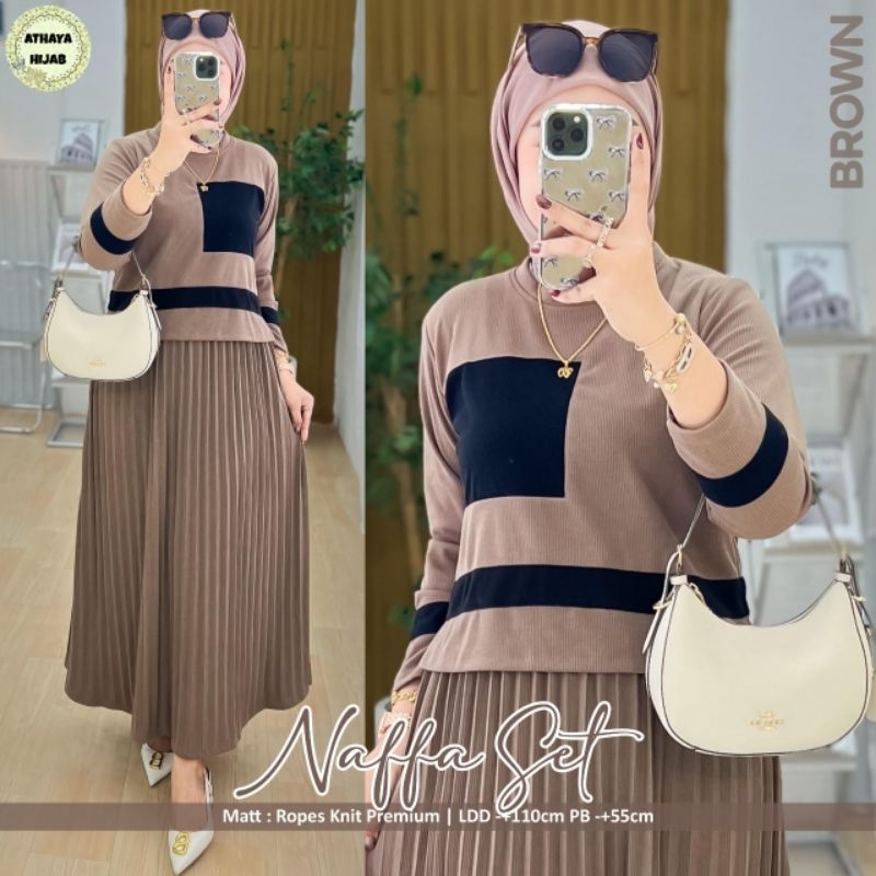Jual Naffa Set Rok by Athaya Realpict 4 Warna | Shopee Indonesia