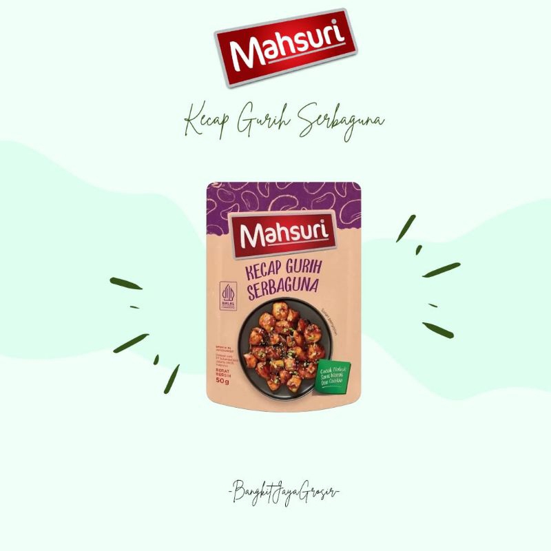 Jual Mahsuri Kecap Gurih Serbaguna Sachet 50g | Shopee Indonesia