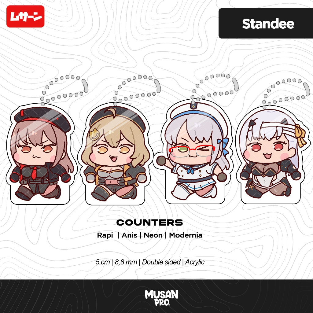 Jual Standee NIKKE Counters - Rapi - Anis - Neon - Modernia - Musan ...