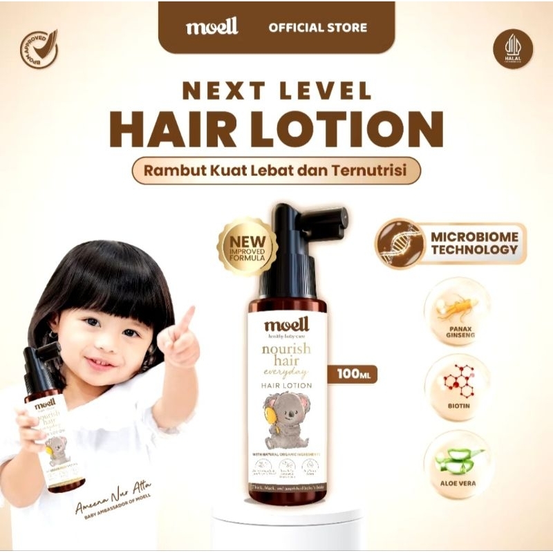 Jual Moell Nourish Hair Everyday - Hair Lotion 100ml | Losion Rambut ...
