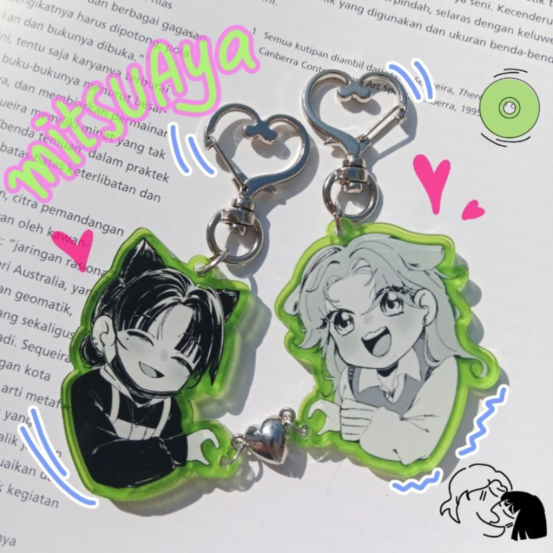 Jual TGSWIIWAGAA/green yuri/mitsuaya keychain | Shopee Indonesia