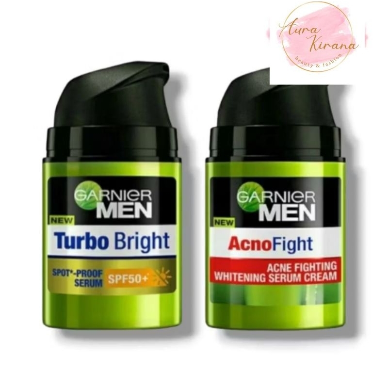 Jual Garnier Men Serum Cream Moisturizer 40ml Serum 5x Vitamin C Acno ...