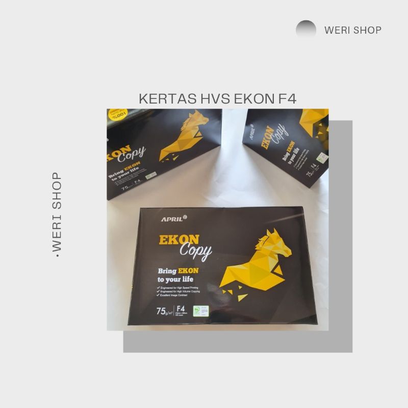 Jual KERTAS HVS COPY EKON F4 75 GRAM (PER RIM) | Shopee Indonesia