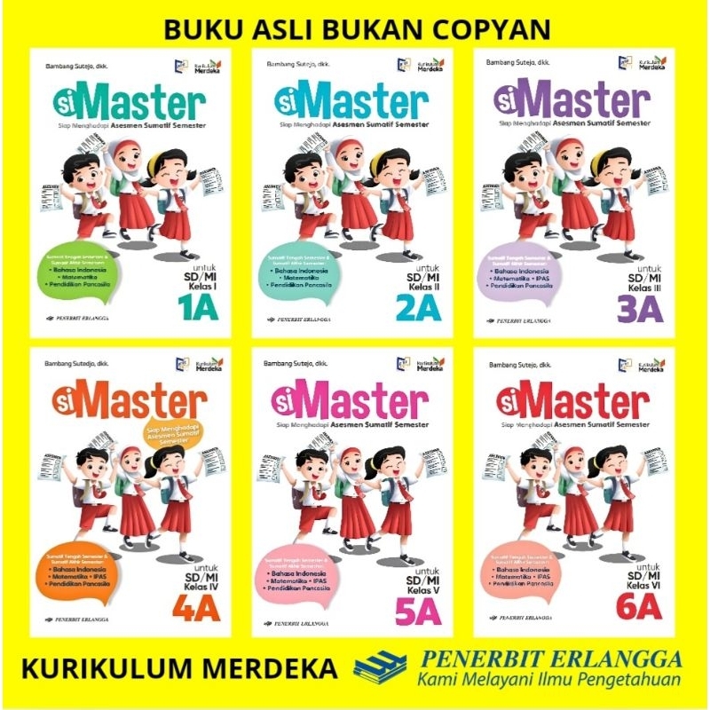 Jual SI MASTER 1A 1B 2A 2B 3A 3B 4A 4B 5A 5B 6A 6B ERLANGGA KURIKULUM ...