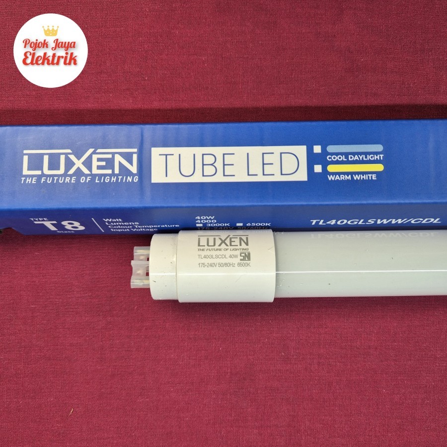 Jual TL40GLSCDL Lampu Neon LED T8 TUBE 40W Watt 120CM 4000 Lumens EXTRA BRIGHT LUXEN | Shopee ...