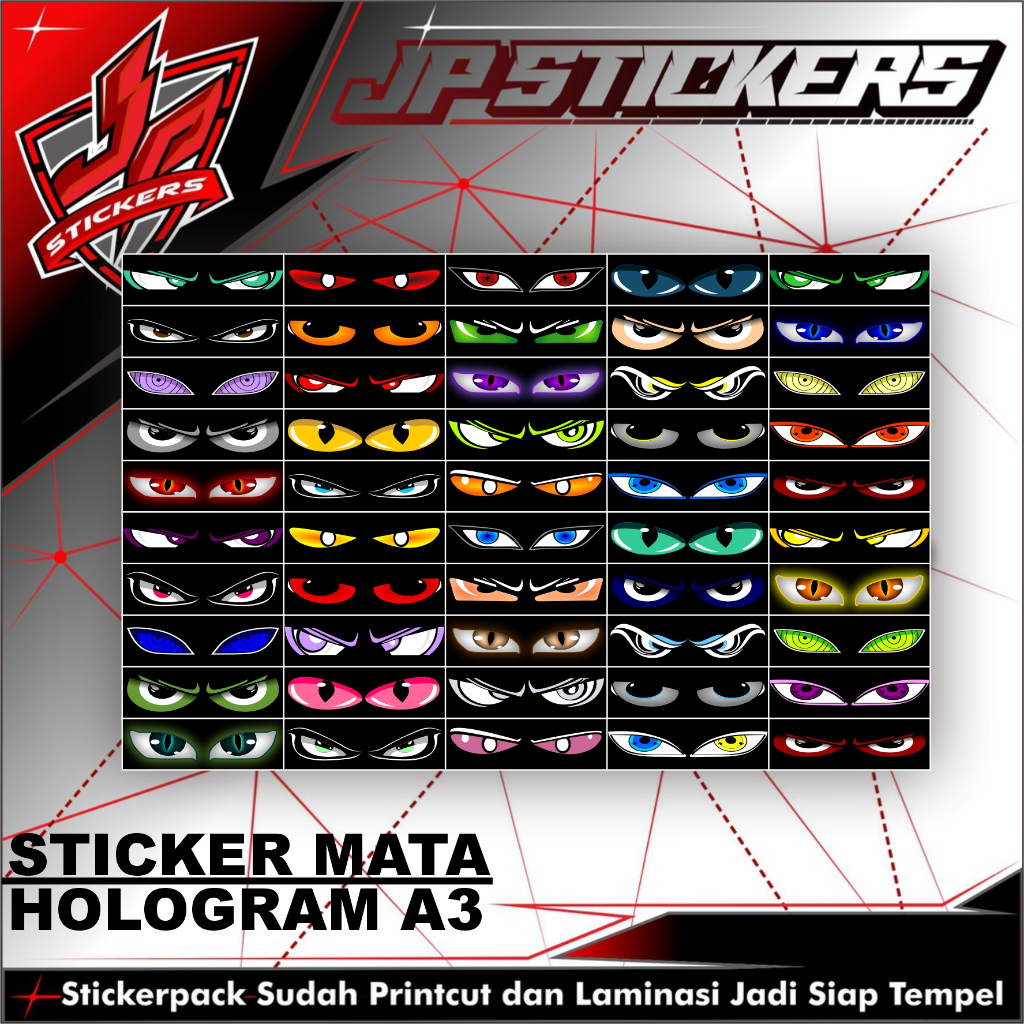 Jual STICKER MATA BUAT MINIATUR PALING KEREN | Shopee Indonesia