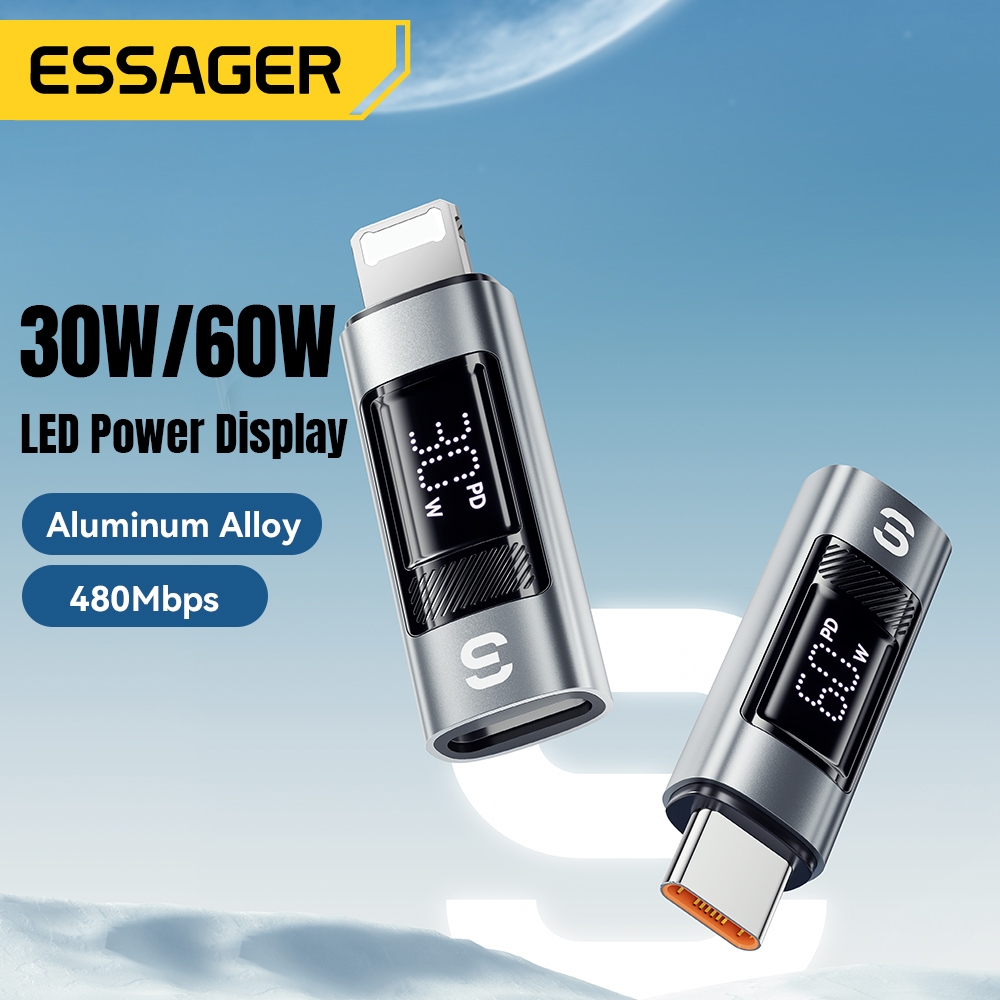Jual Essager 30W/60W OTG tipe-c ke ip / ip To type-c Adaptor mendukung ...