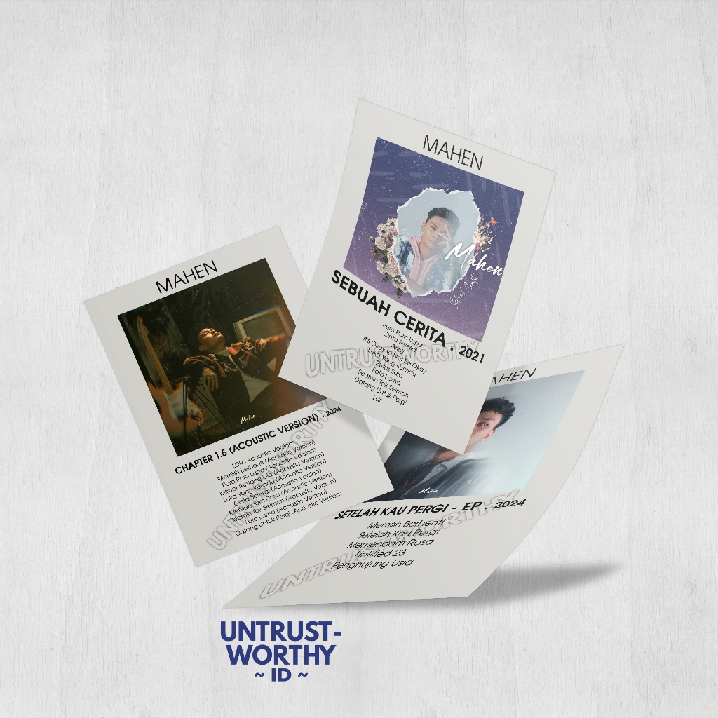 Jual Poster Mahen Album dan EP Ukuran A5 (3pcs) | Shopee Indonesia