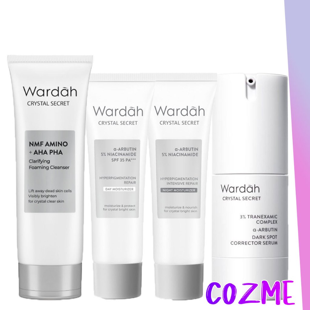 Jual [4 PCS] WARDAH Crystal Secret Day Moist Tube | Night Moist Tube ...