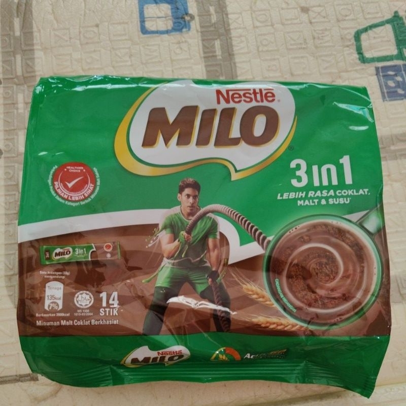 Jual Milo 3 in 1 Malaysia sachets isi 14 stick | Shopee Indonesia