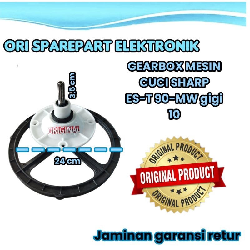 Jual gearbox mesin cuci sharp ES-T 90-MW gigi 10 | Shopee Indonesia