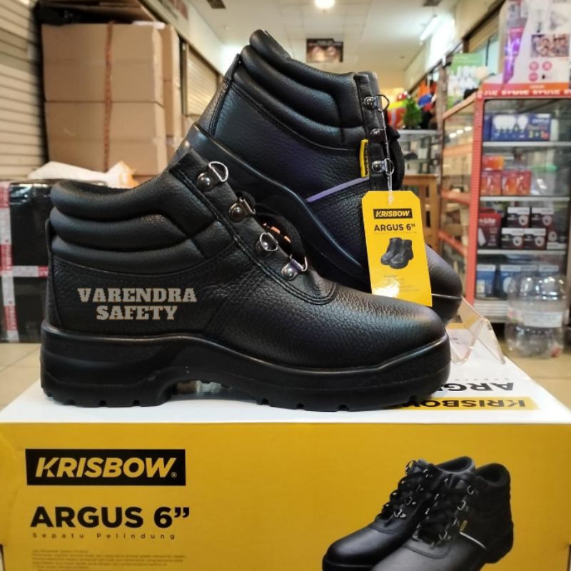 Jual Sepatu Safety Krisbow Argus 6" inch pelindung kaki foot frotection ...