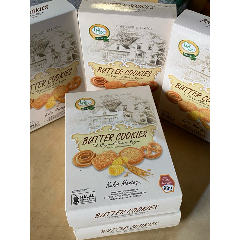 Jual Denex butter cookies 90gr (24box/karton) | Shopee Indonesia