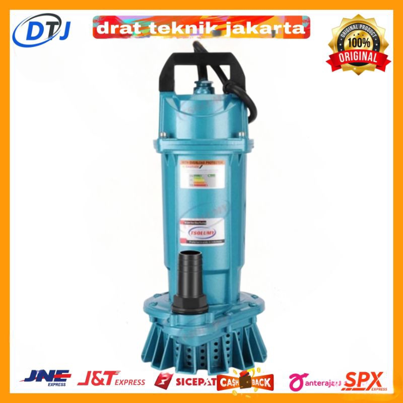 Jual Pompa Celup Air Kotor 750W Submersible Pump 1 inch Kolam Ikan / Banjir | Shopee Indonesia