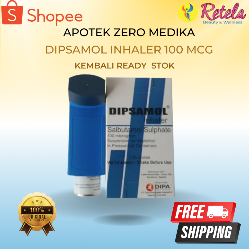 Jual Dipsamol Inhaler 100Mcg/Sesak Napas | Shopee Indonesia