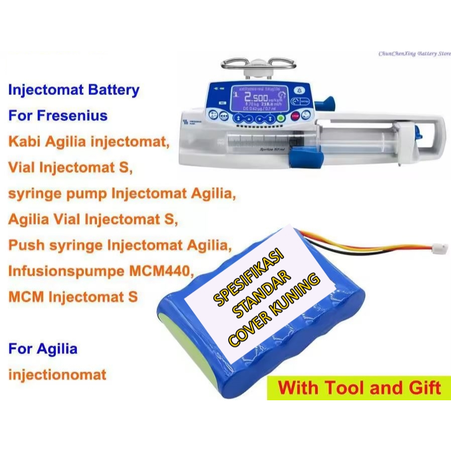 Jual Baterai Syringe Pump Fresenius Kabi Agilia injectomat 6V syiringe ...