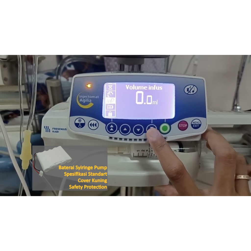 Jual Baterai Syringe Pump Fresenius Kabi Agilia injectomat 6V syiringe ...