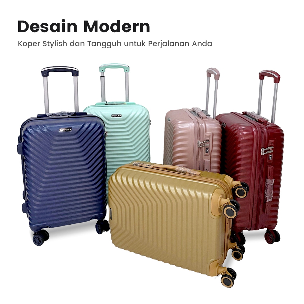 Jual Koper 20, 24 Inch Polo Goflex Koper ABS Kunci TSA Koper Bagasi ...