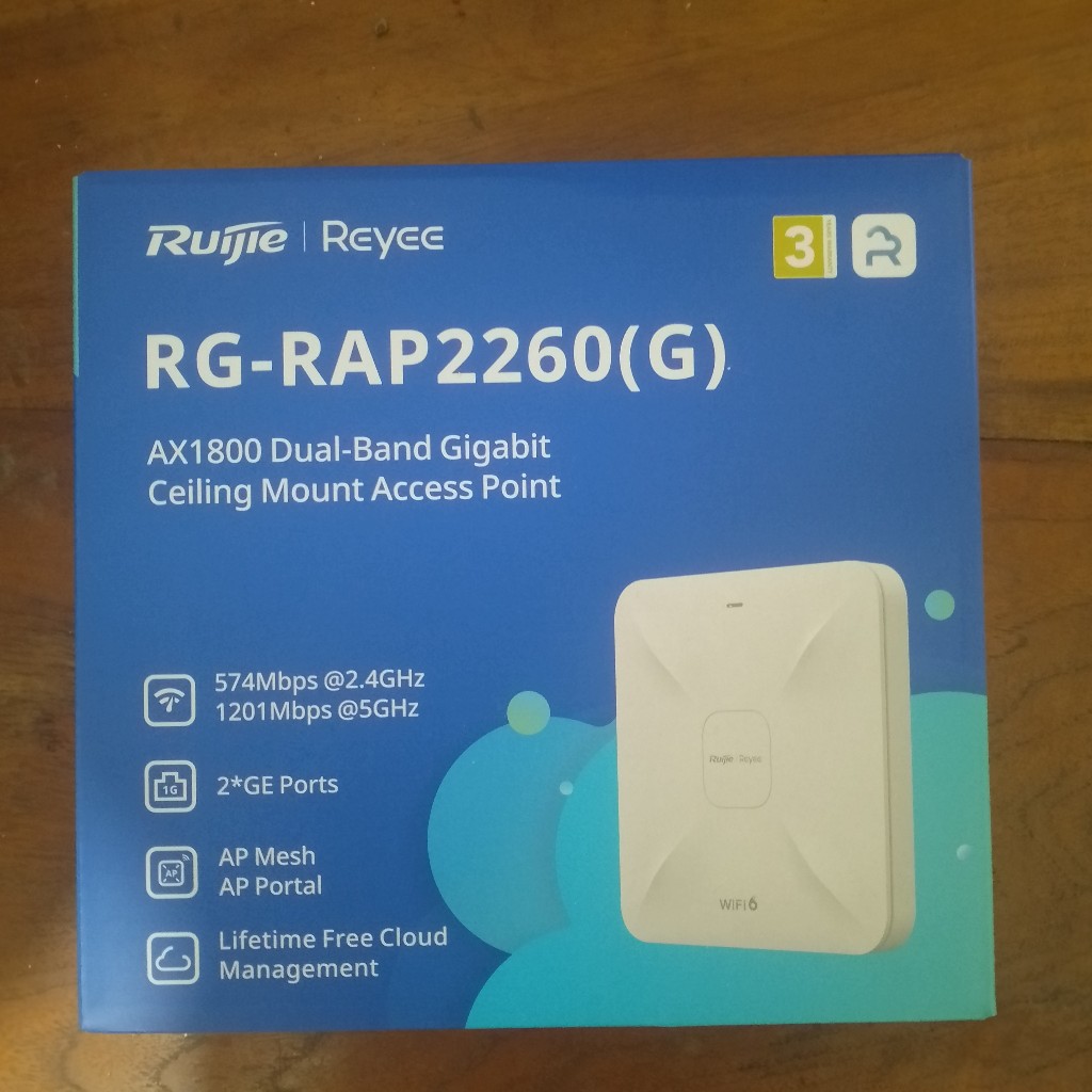 Jual RUIJIE REYEE RG-RAP2260 (G) WIFI 6 DUAL BAND CEILING MOUNT ACCESS ...