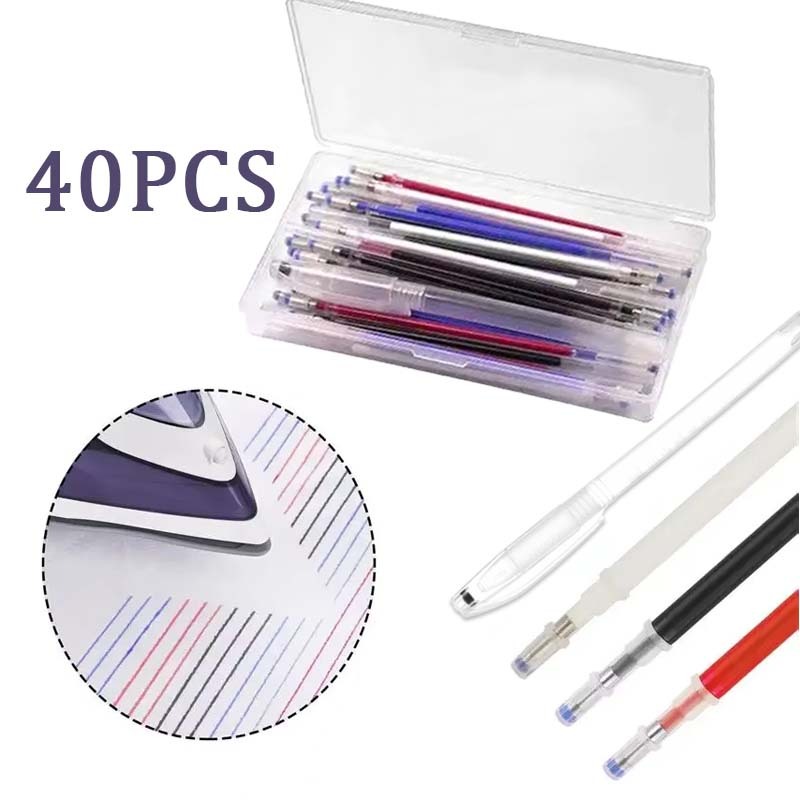 Jual 40pcs Tinta+ 1 Case Heat Erasable Pen Pulpen Heat Erasable Pen ...