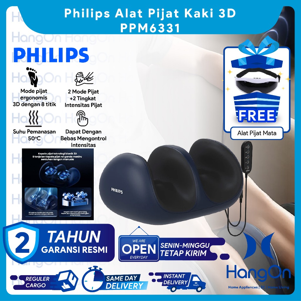 Jual Philips PPM6331 Massage Alat Pijat Pemijat Kaki Kompres Panas 2in1 3D Alat Terapi Kesehatan ...