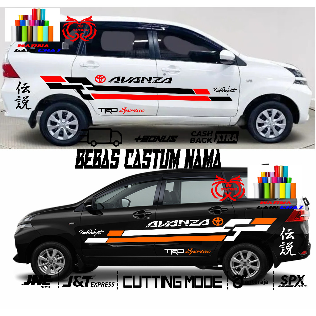 Jual Stiker stiker Mobil Avanza Calya,Sigra,grand Livina,Avanza,Xenia ...