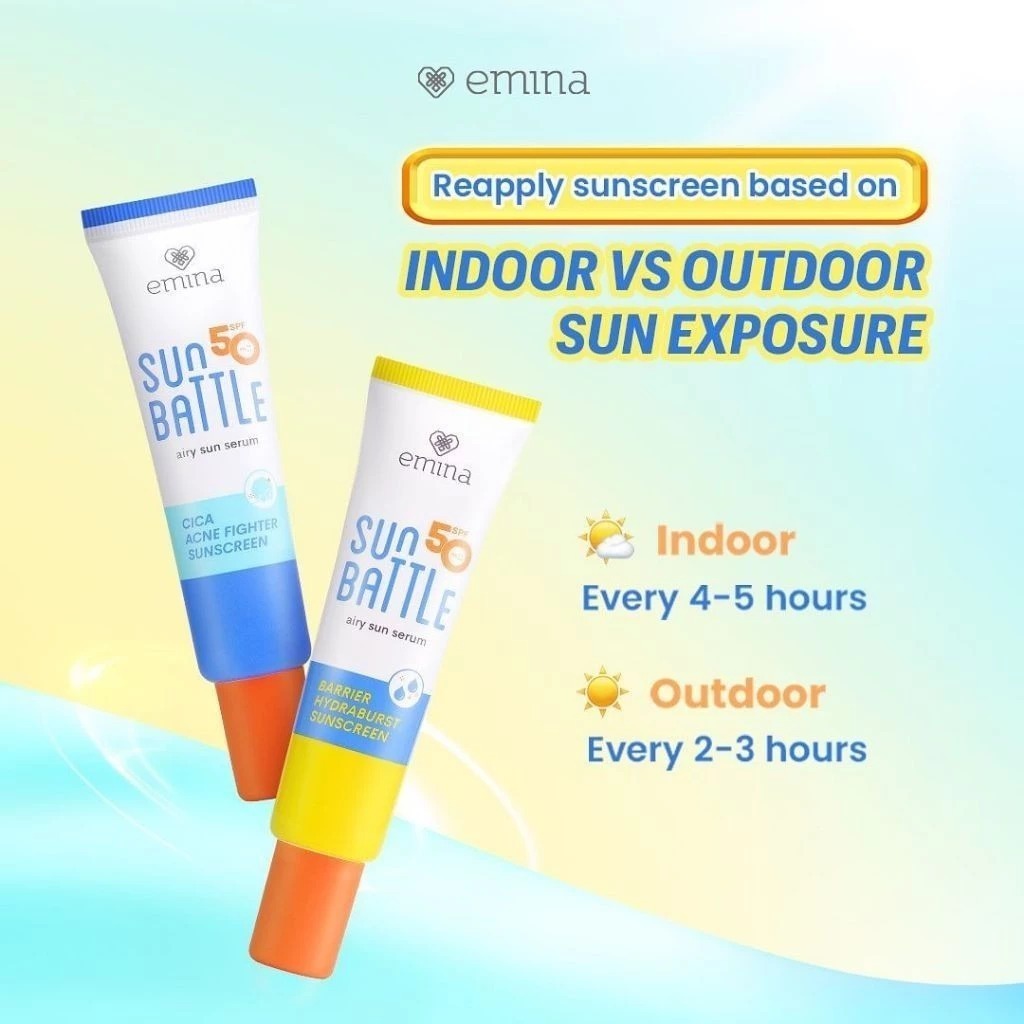 Jual EMINA SUN BATTLE AIRY SUN SERUM SUNSCREEN SPF 50 PA++++ - 20ML ...