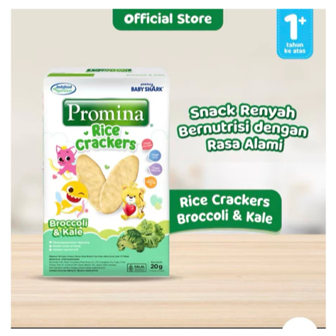 Jual promina rice crackres broccoli & kale 20gr | Shopee Indonesia