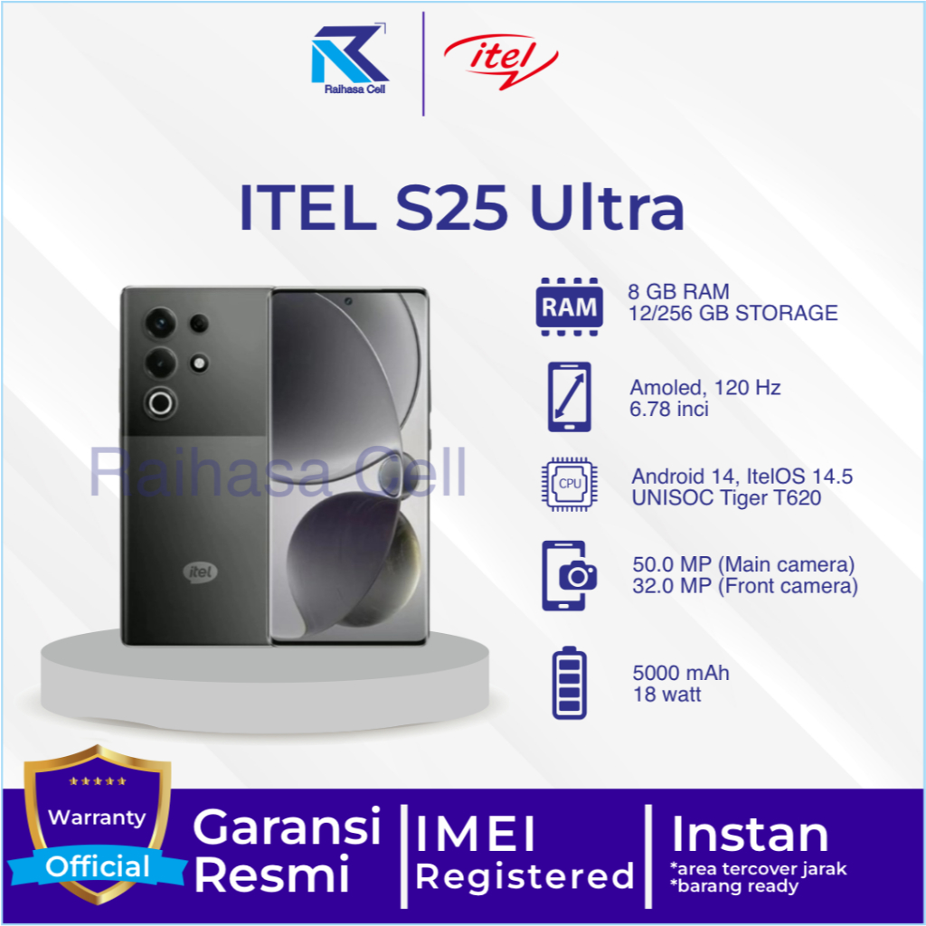 Jual Itel S25 Ultra 8/256 GB Garansi Resmi | Shopee Indonesia