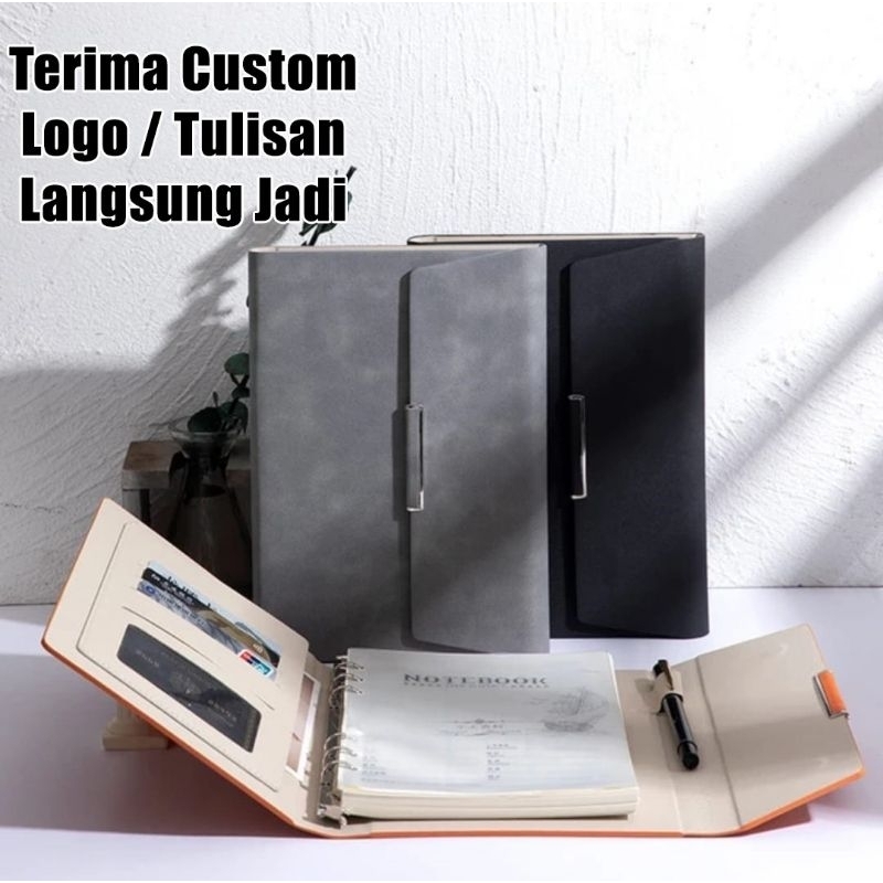 Jual BC-18 Notebook A5 Exclusive Buku Tulis Buku Souvenir Buku Binder 6 ...
