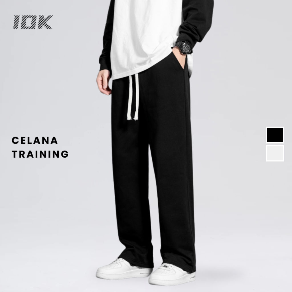 Jual IOK Celana Panjang Pria Oversize Celana Training Pants Casual Nyaman Bernapas (C003/C004 ...