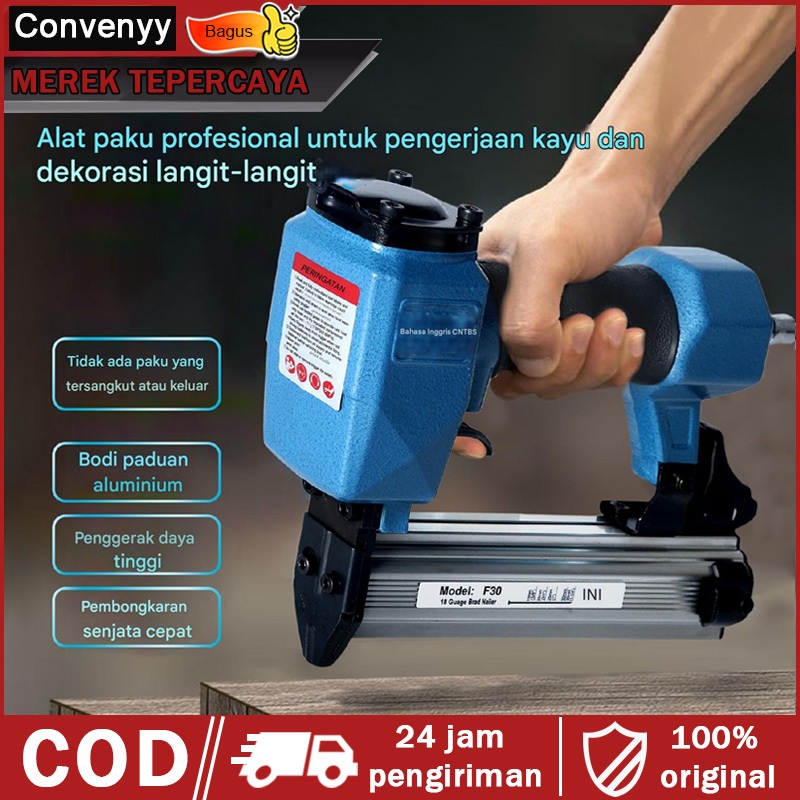 Jual Convenyy Nailer Mesin Paku Tembak Gun Pistol paku pneumatik For ...